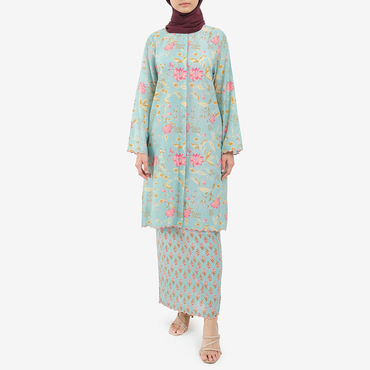 Poplook PREMIUM COTTON Pemandang Blouse & Skirt | Shopee Malaysia