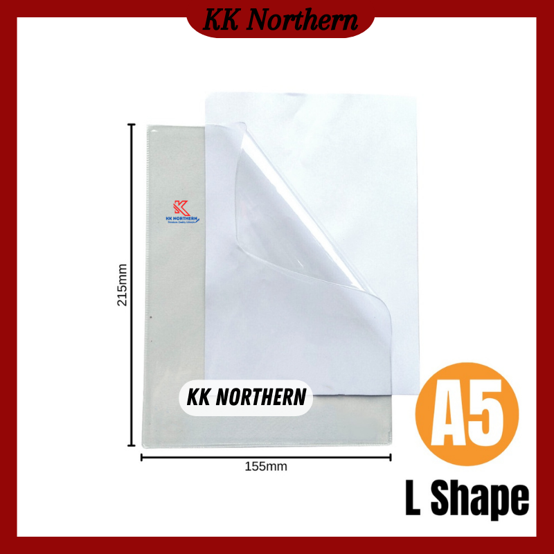 EMI A5 Clear Folder A5 File PVC Document Clear Holder L Shape U Shape C ...