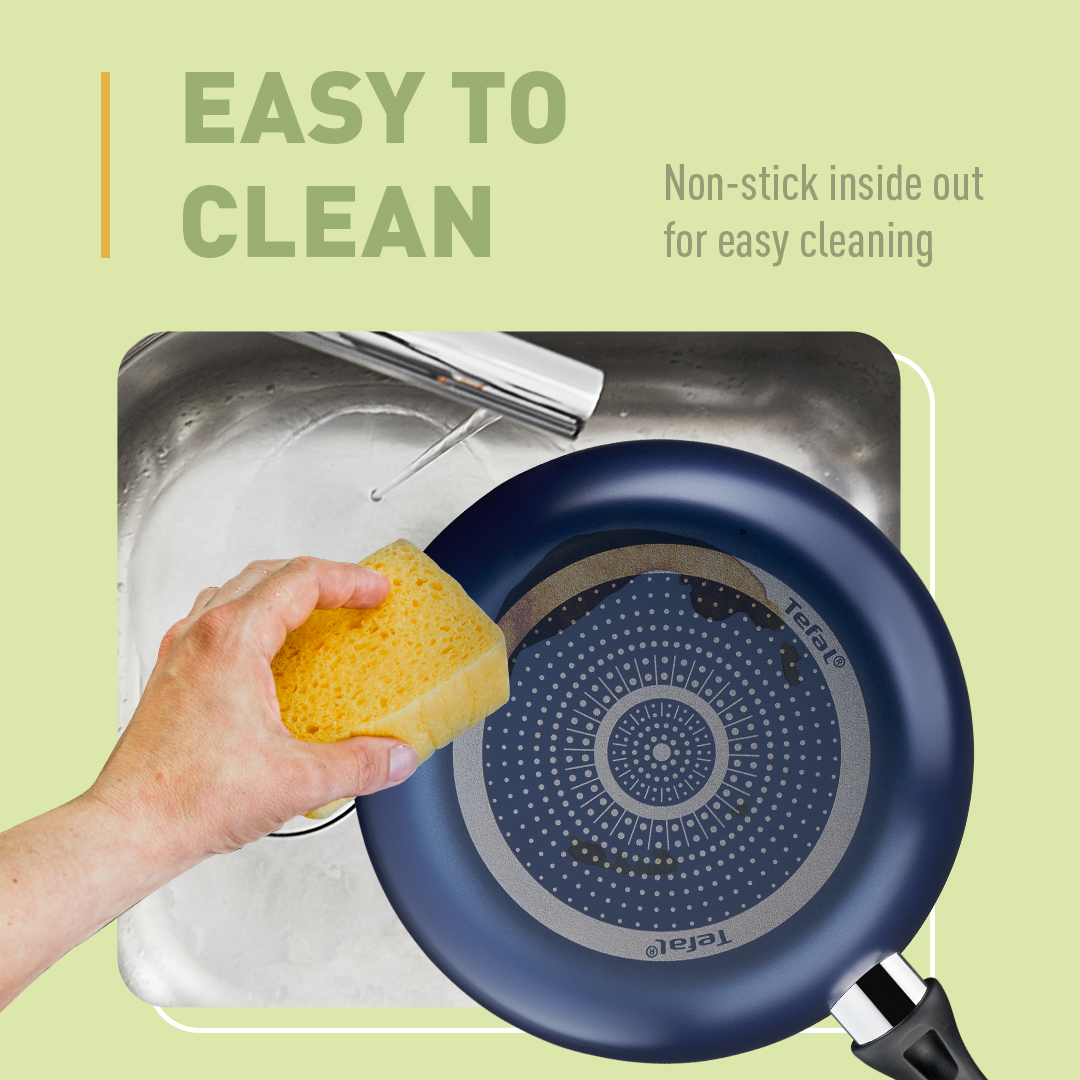 Tefal Clear Cook 3pcs set (Frypan 26cm + Wokpan 28cm + Small spatula ...