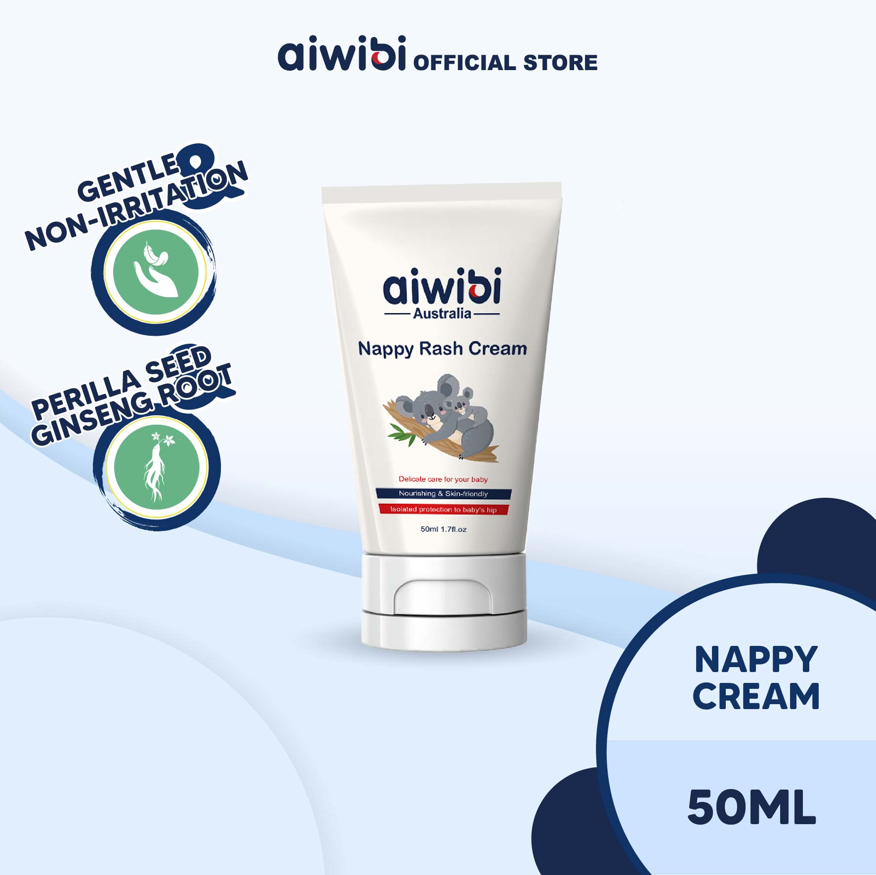 Aiwibi Baby Nappy Rash Cream 50g (1 Unit) | Shopee Malaysia