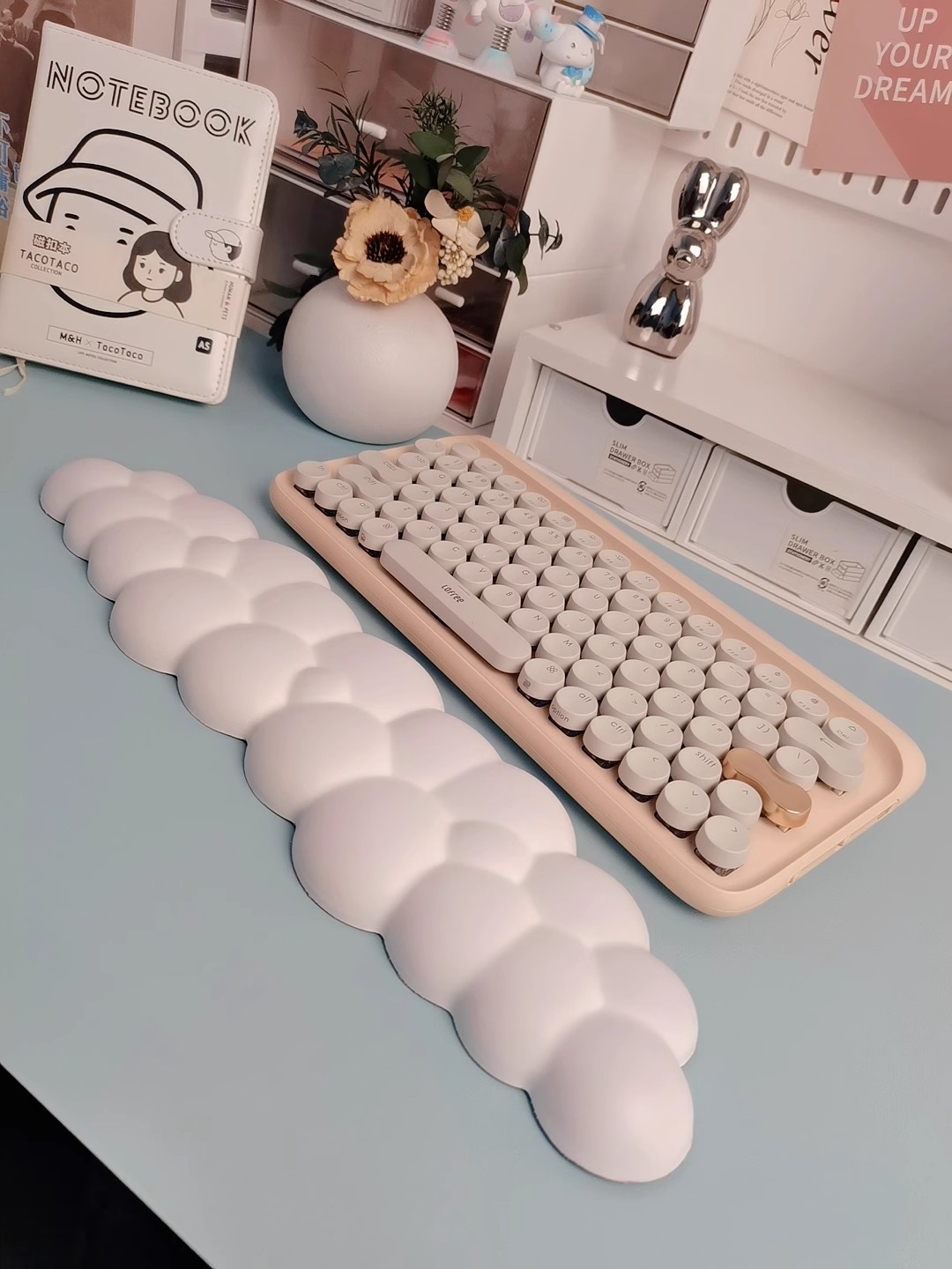 Ergonomic Mouse Pad Gaming Keyboard Wrist Rest Cute Cloud Mouse Pad ...