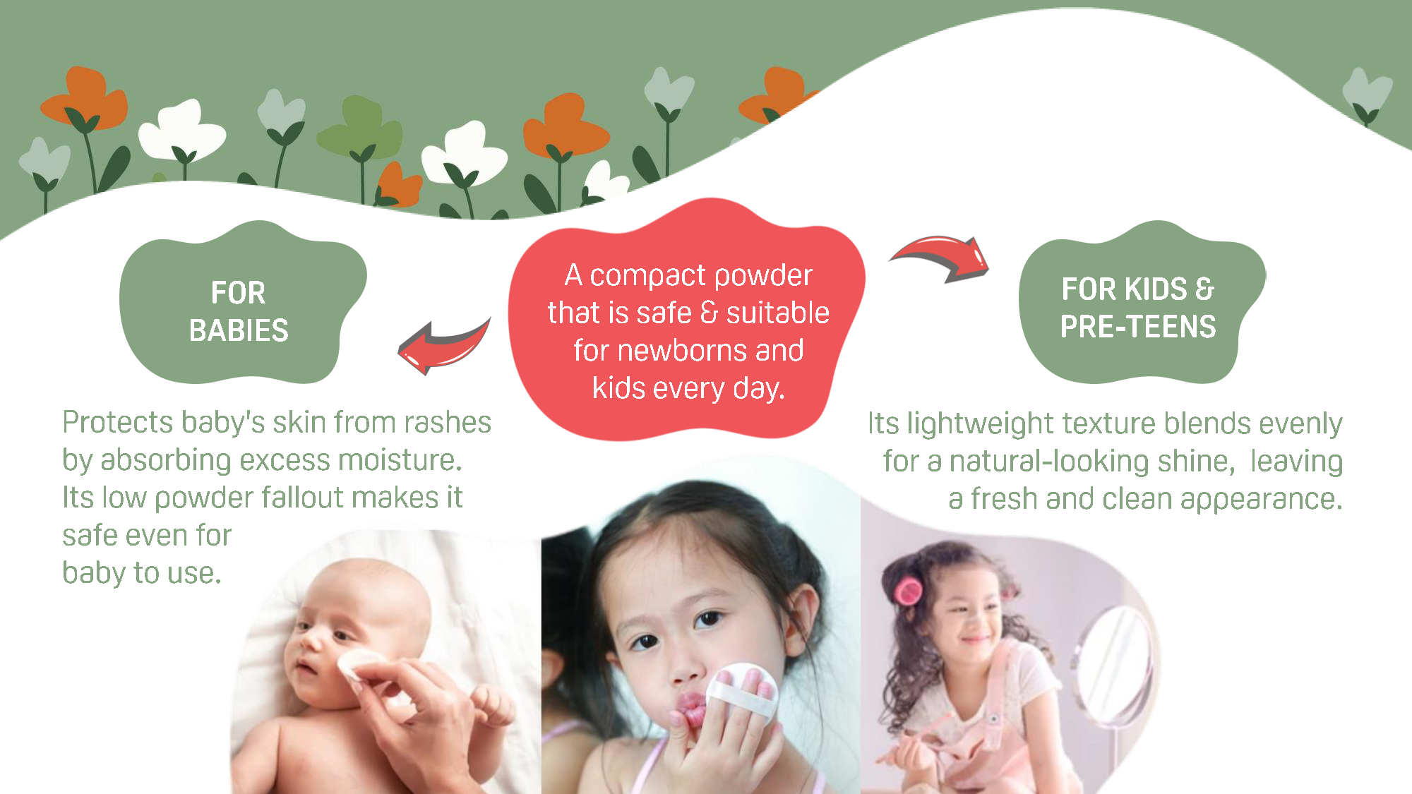 Pigeon Baby Compact Powder with puff - TALC FREE | Shopee Malaysia