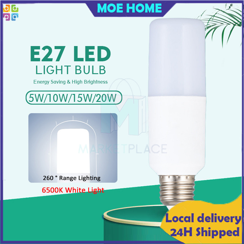 5W 10W 15W 20W LED Stick Bulb E27 saving Light Bulb White Light Home ...