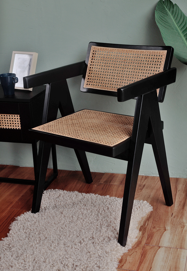 Kerusi Rotan Moden Retro CALDRONE Natural Rattan Muji Armchair Extra ...