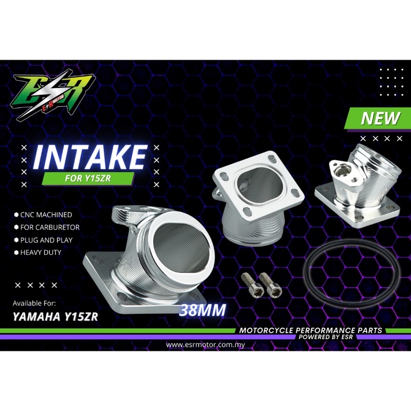 ESR MOTOR INTAKE FULL CNC LC135 / Y15ZR 28MM 30MM 32MM 34MM 36MM 38MM ...