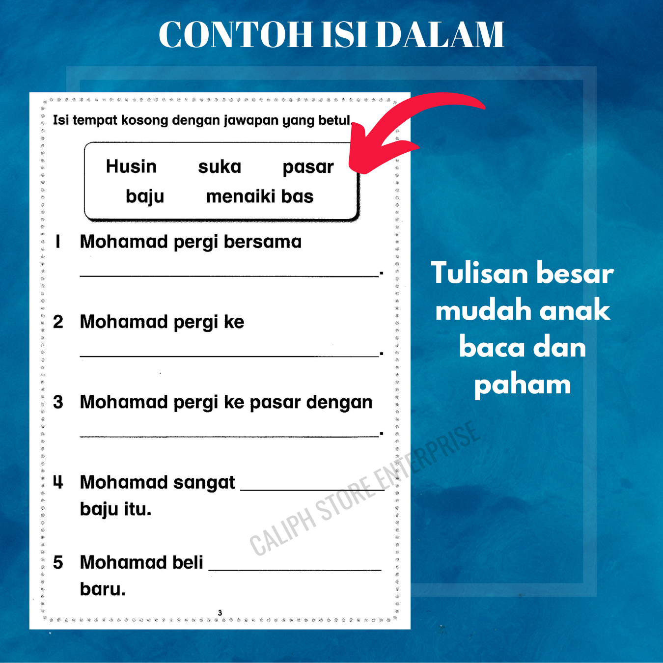 Siri Sinaran Ilmu Buku Latihan Bahasa Malaysia Pemahaman Prasekolah 4-6 ...