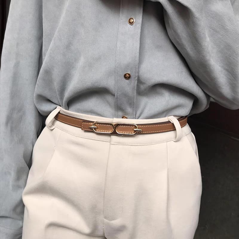 Double sided belt Lady small thin belt ladies women woman belt women ...