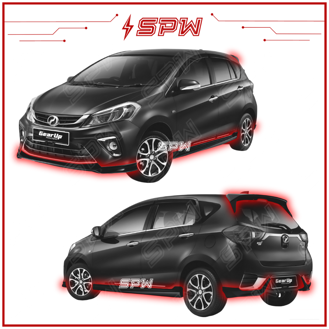 Perodua Myvi (2018-2021) GU Gear Up Bodykit G3 MG3 Body Kit Front ...