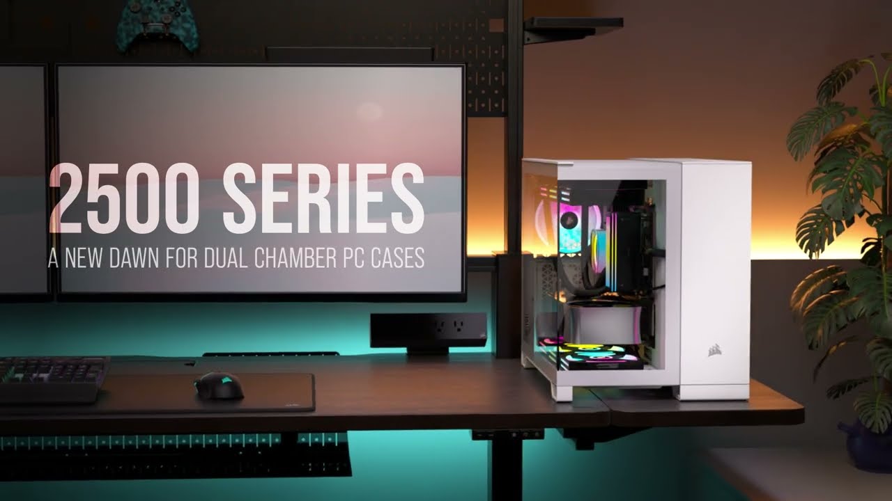 Corsair 2500X Mid-Tower Dual Chamber Micro-ATX PC Case - Black/White ...