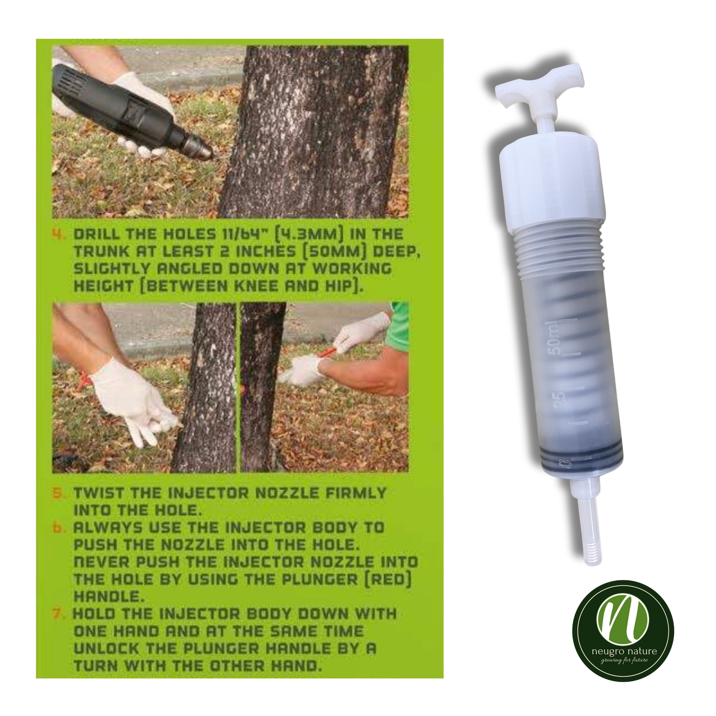 Chemjet Tree Injector / Penyuntik Pokok Durian/ Sawit 22.5cm 农药注射器 ...