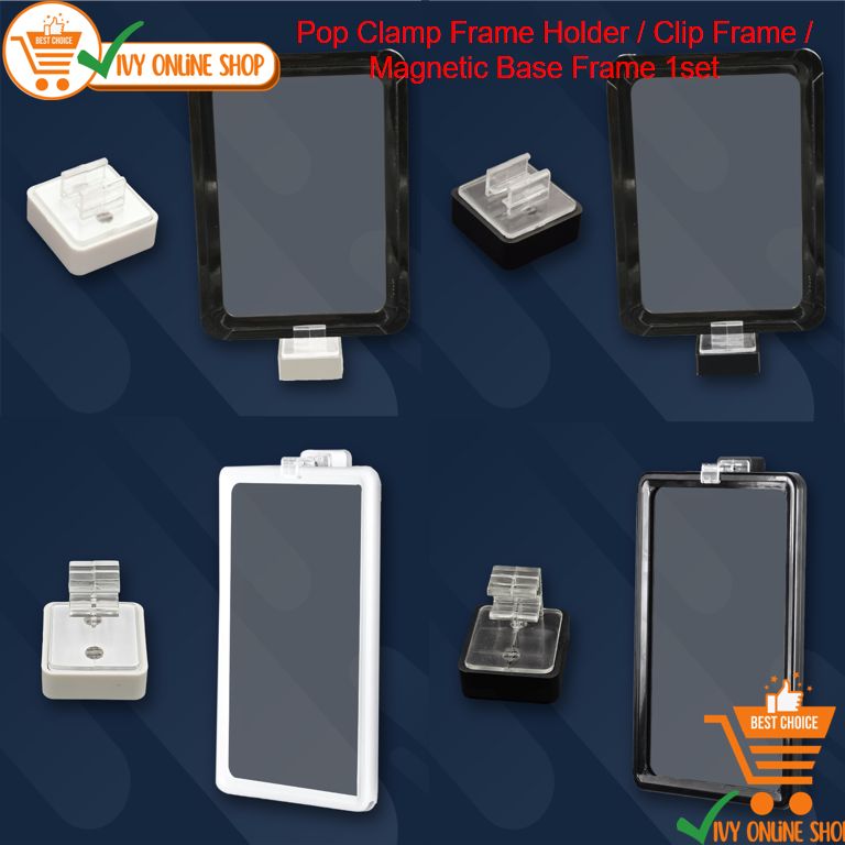 Pop Clamp Frame Holder / Clip Frame / Magnetic Base Frame 1set | Shopee ...