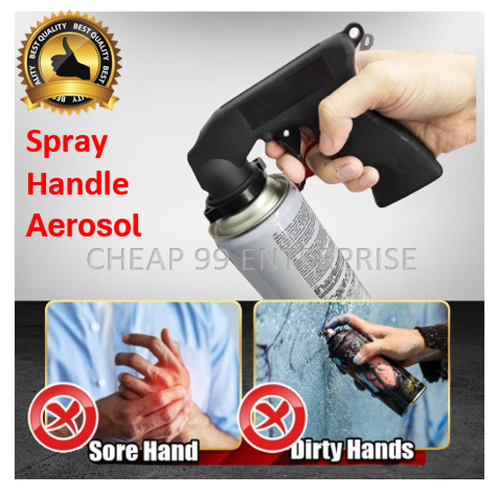 Spray Handle Aerosol Tin Hand Tool Plug & Spray Can Handle Motor Or Car ...