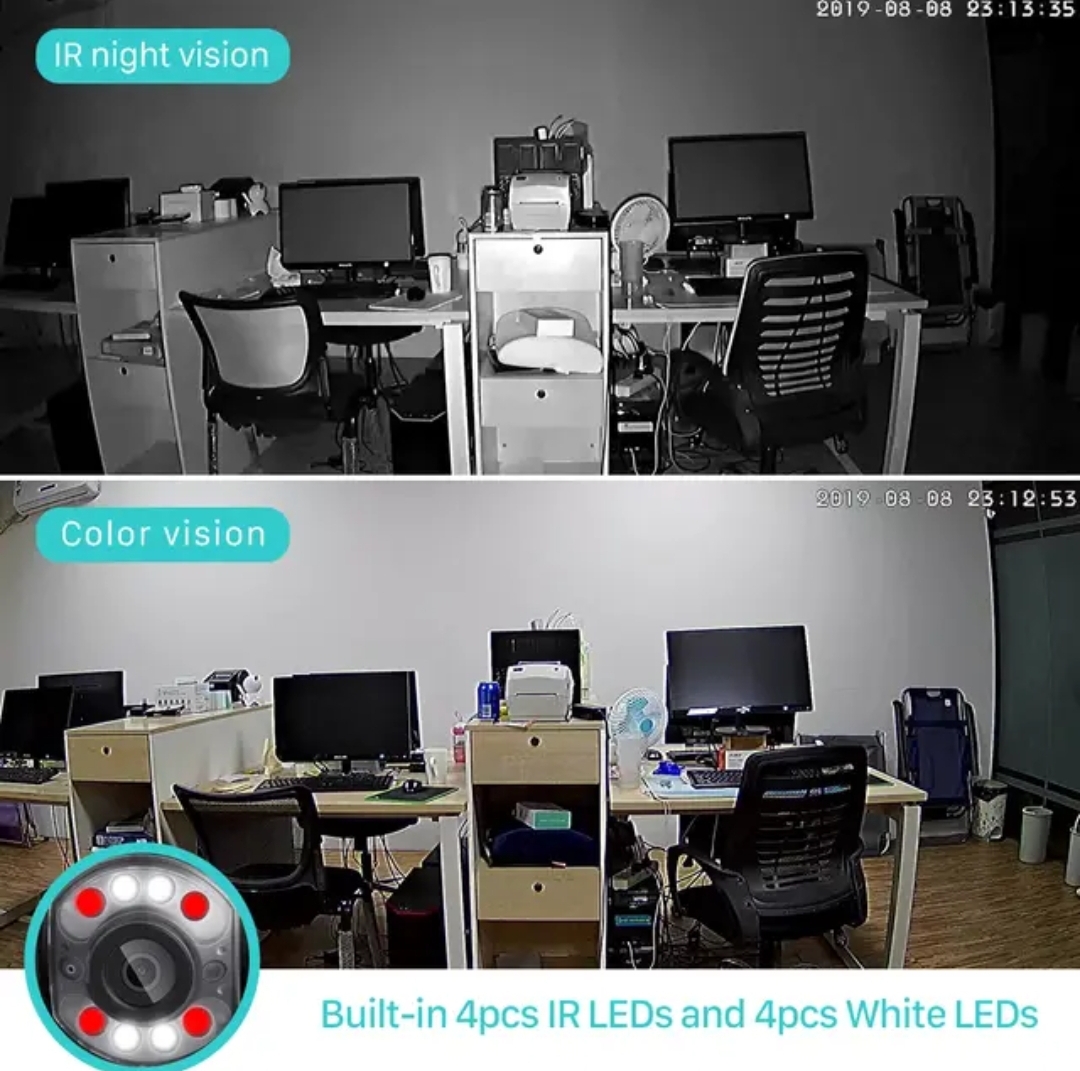 iCSee 3MP 2304 x 1296 Dual Light Color Night Vision Outdoor ...