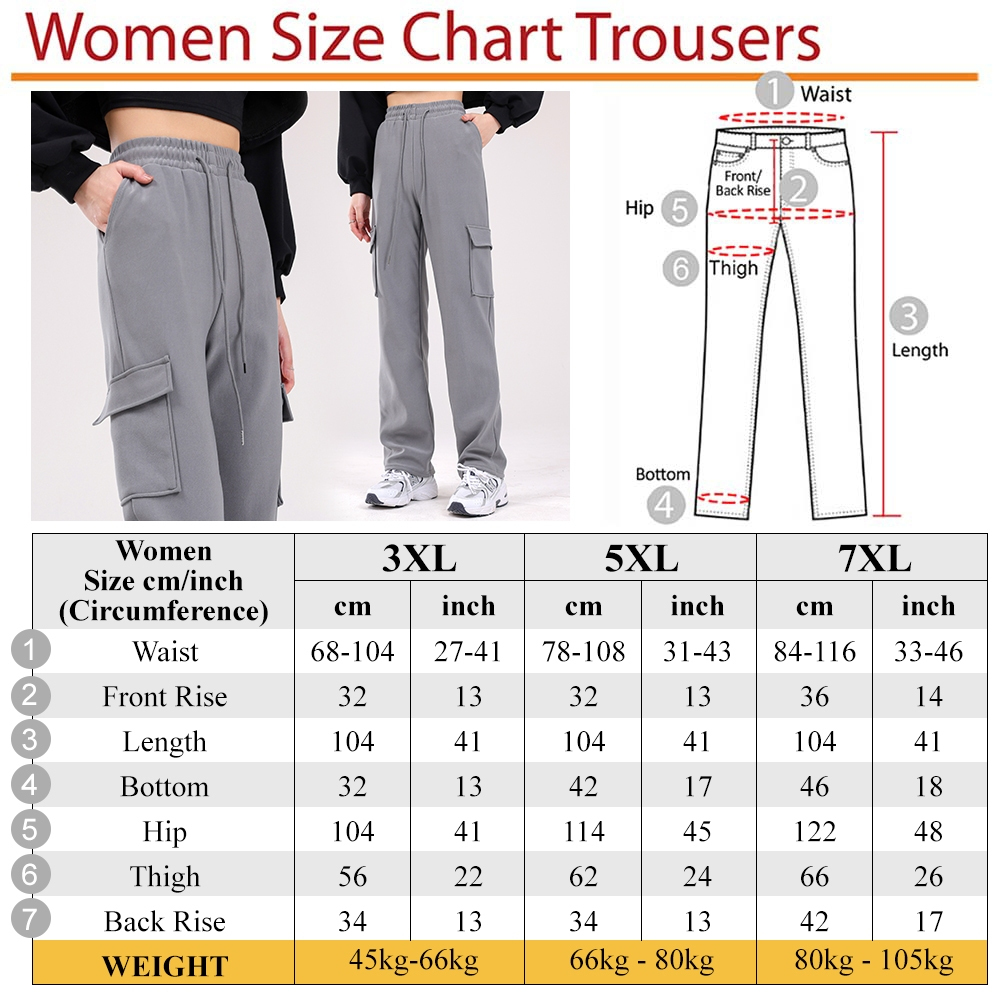 baju raya 2025 cargo pants women long pants women drawstring casual ...