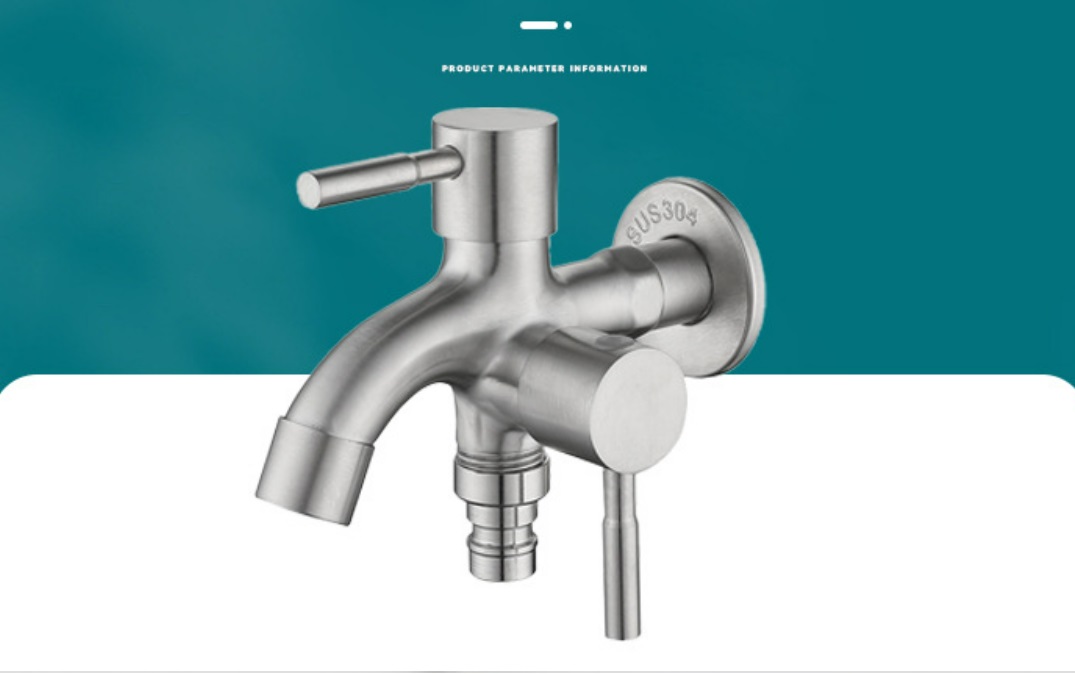 (Clear Stock) SUS304 STAINLESS STEEL KITCHEN & BATHROOM DOUBLE TAP ...