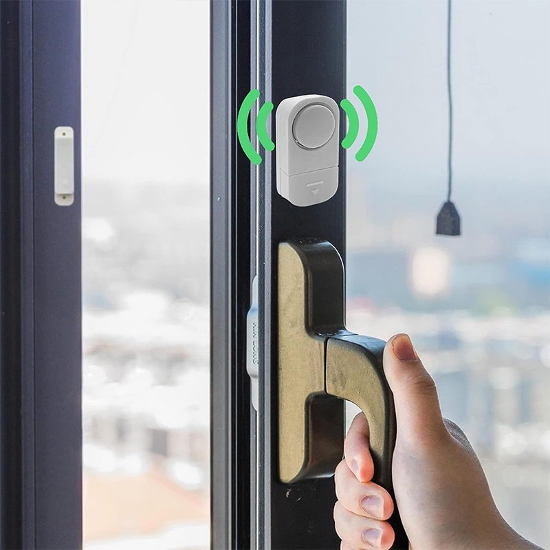 (Batteries Included) Wireless Door Windows Burglar Security Alarm 90dB ...