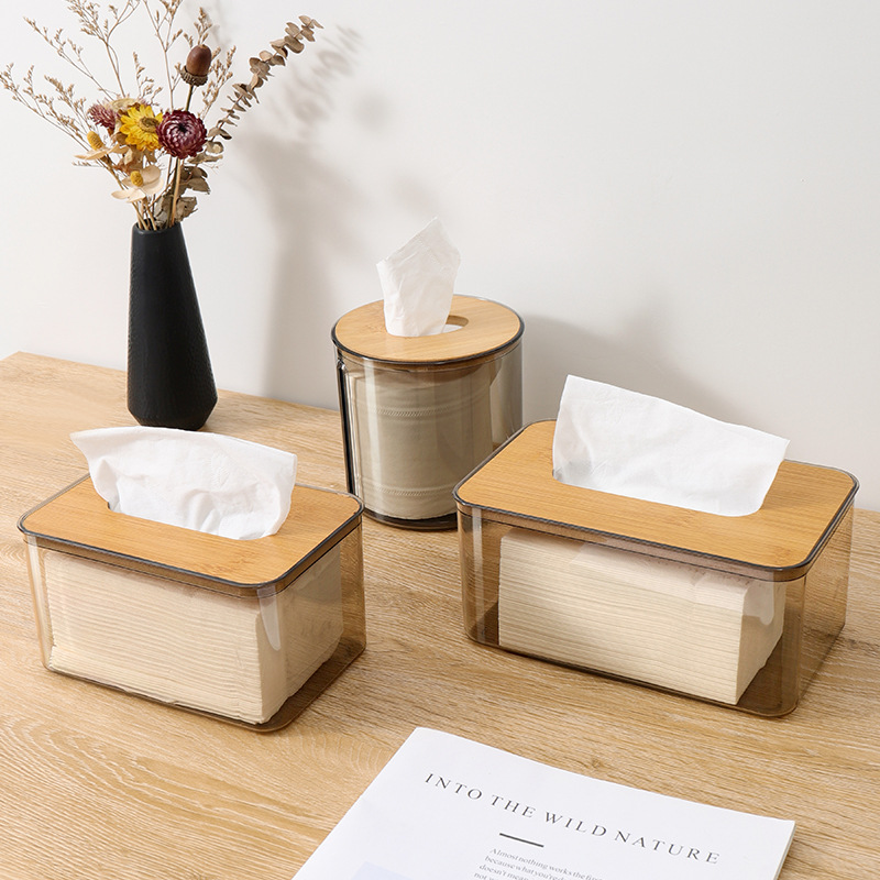 📦Transparent Tissue Holder Box Toilet Paper Roll Tissue Box Holder ...