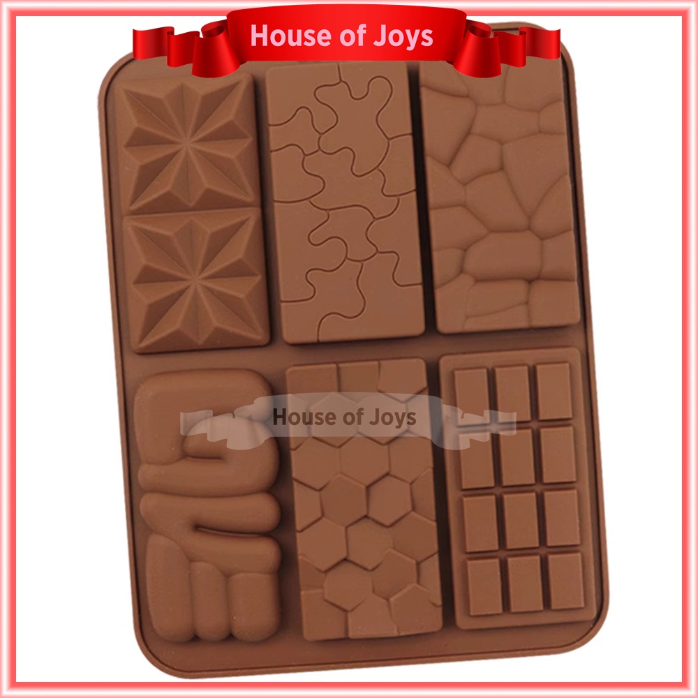 [Ready Stock] Silicone DIY Bar Chocolate Mold Candy Mould Baking Non ...