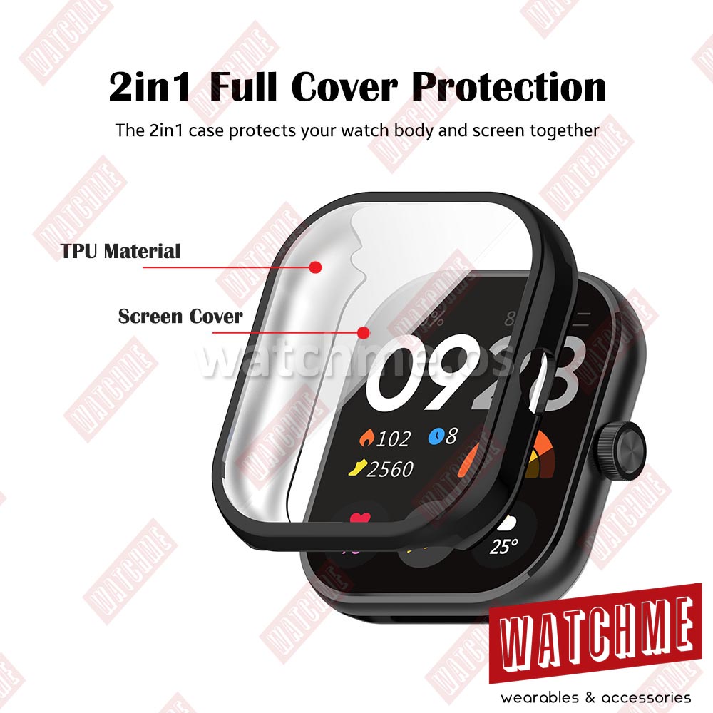 Xiaomi Redmi Watch 5 / Watch 4 Protector Case, 2in1 Soft Casing With ...
