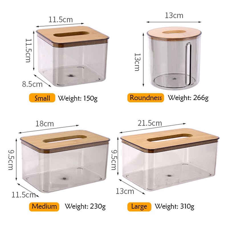 📦Transparent Tissue Holder Box Toilet Paper Roll Tissue Box Holder ...