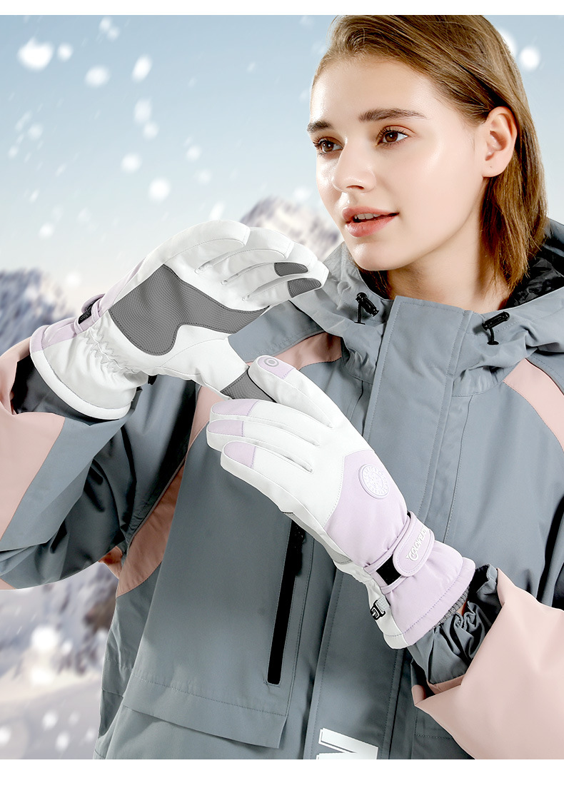 Winter Ski Gloves Waterproof Touch Screen Winter Snow Glove Windproof ...