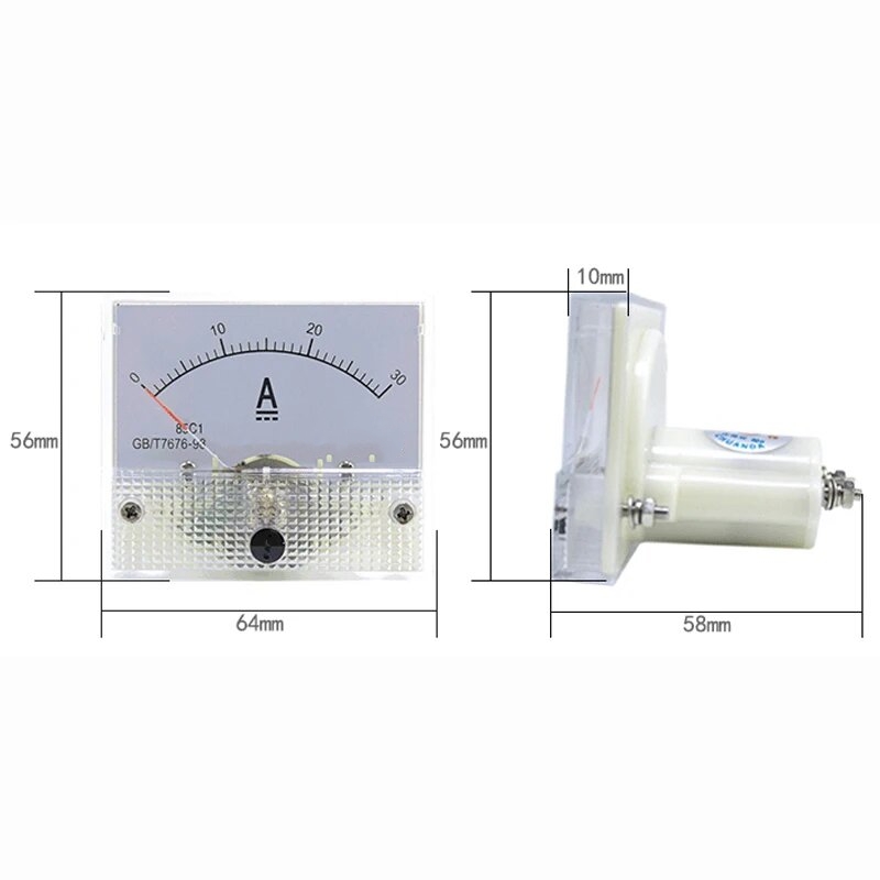 DC 85C1 -A Analog Current Meter Panel 85C1 2A Panel Meter Arus Analog ...