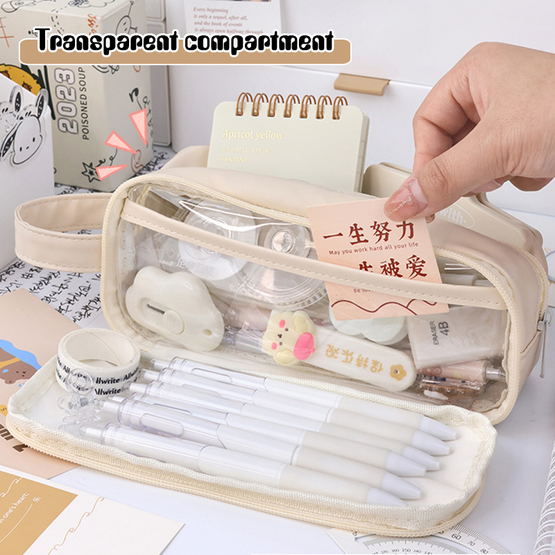 🔥Multifunction Pencil Case Large Capacity Pencil Box INS Korean Simple ...