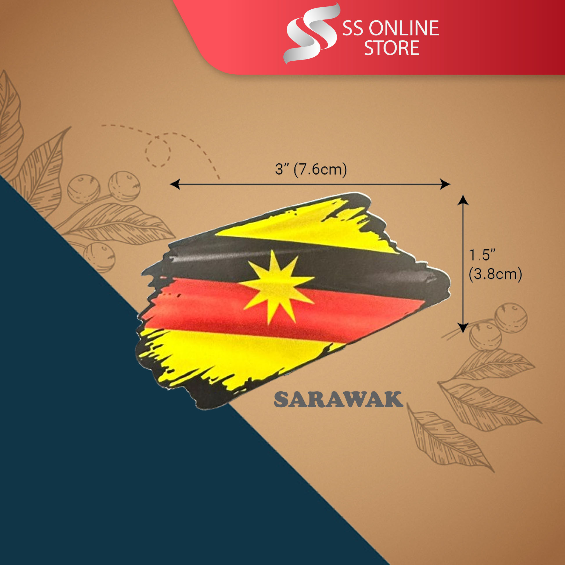 Car Sticker Bendera Malaysia Sticker Flag Motor Sticker Negeri ...