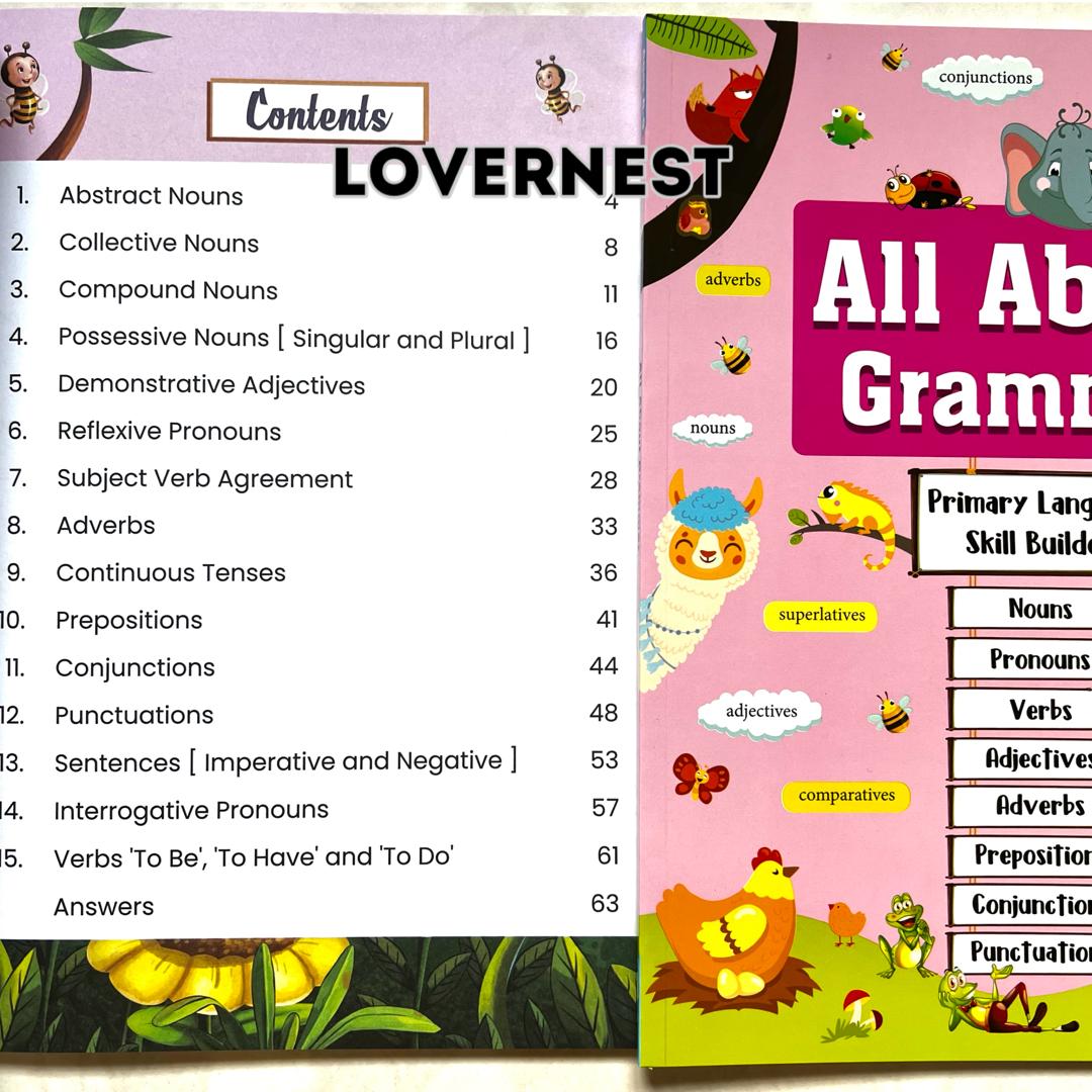 GRAMMAR EXERCISE All About Grammar for Ages 6-9 Primary Language Skill ...