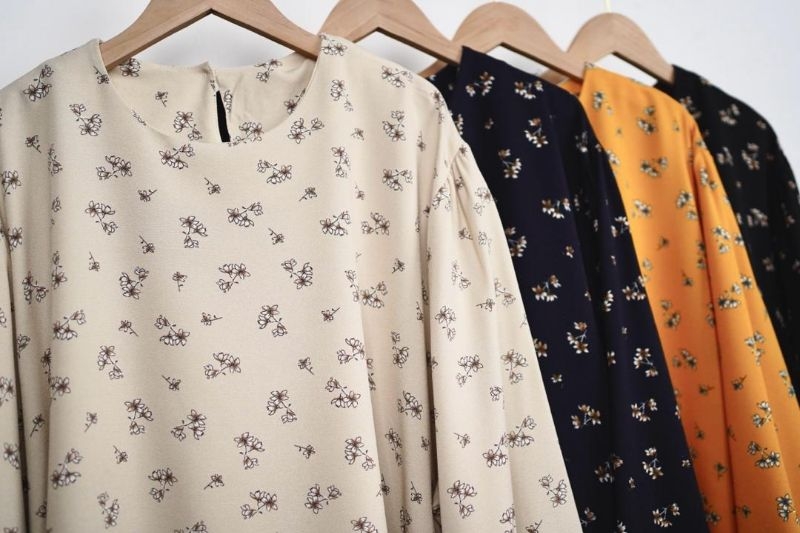 OVERRSIZE XL(42/44)-5XL(58/60) Plus Size Liana Bunga Floral Embroidery ...