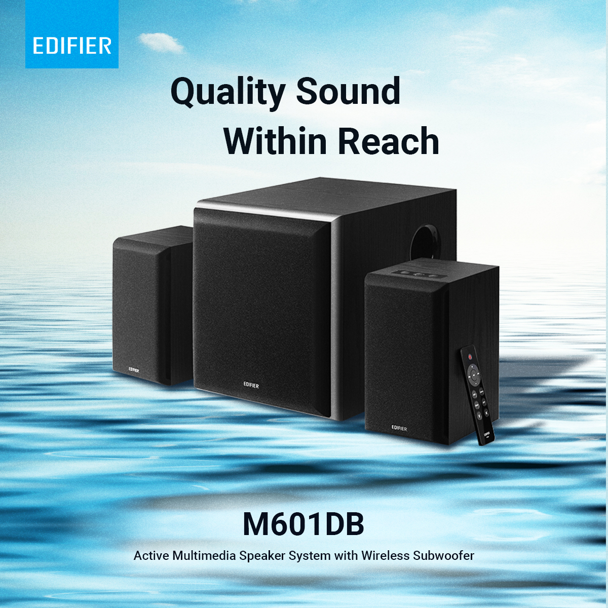 Edifier M601DB 2.1 Speaker - Bluetooth V5.1 | 8" Woofer | Wireless ...
