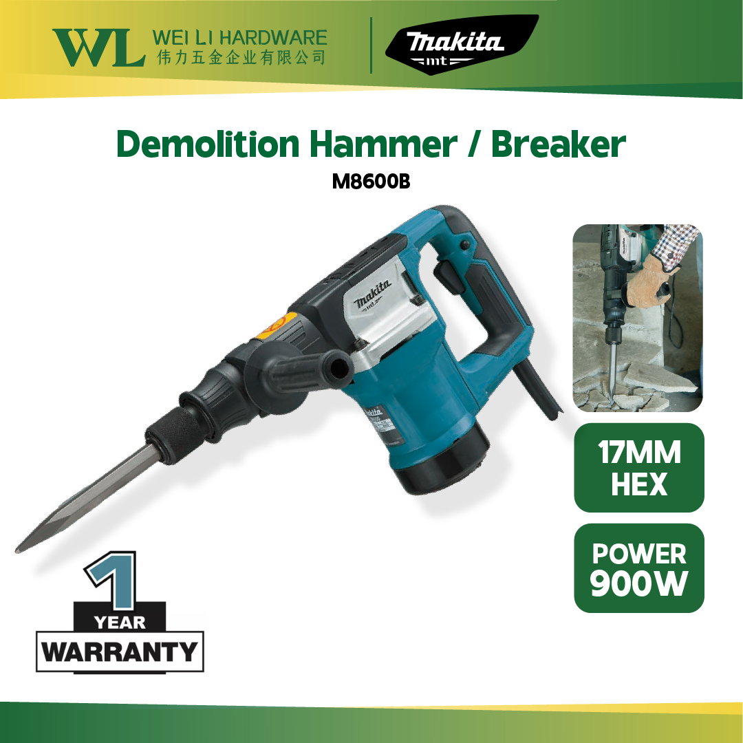 Makita MT M8600B Demolition Hammer 900W / mesin hack m8600 hacker ...