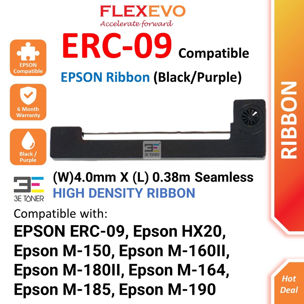 Compatible Epson ERC09 ERC22 ERC40 ERC-09 ERC-22 ERC-40 Ribbon Mettler ...