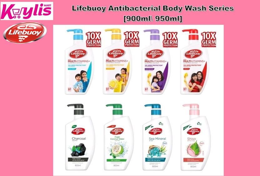 Lifebuoy Antibacterial Body Wash Series [900ml\ 950ml] | Shopee Malaysia