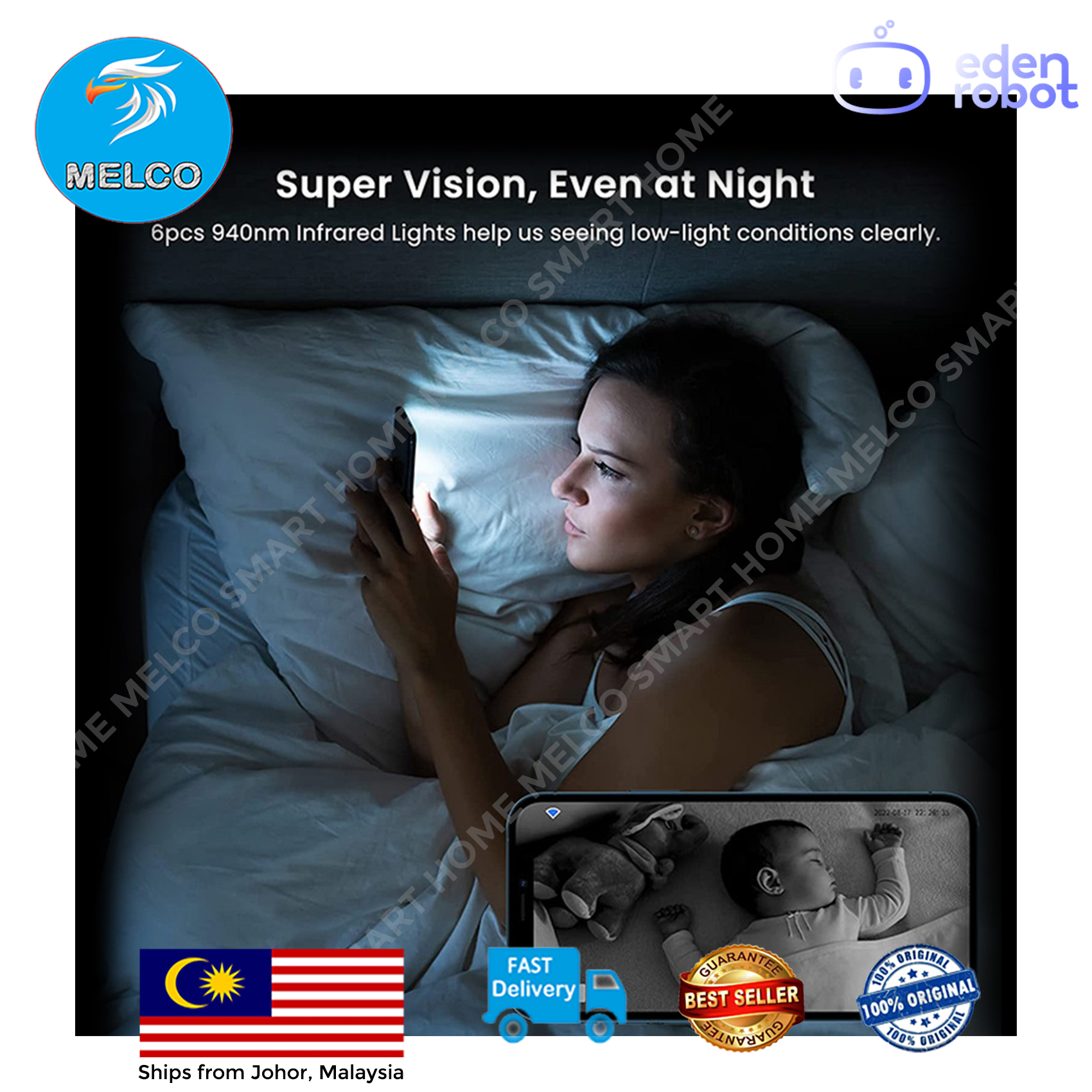 Eden Robot Gpro | eGate Smart Camera CCTV *Limited Edition Matte Black ...