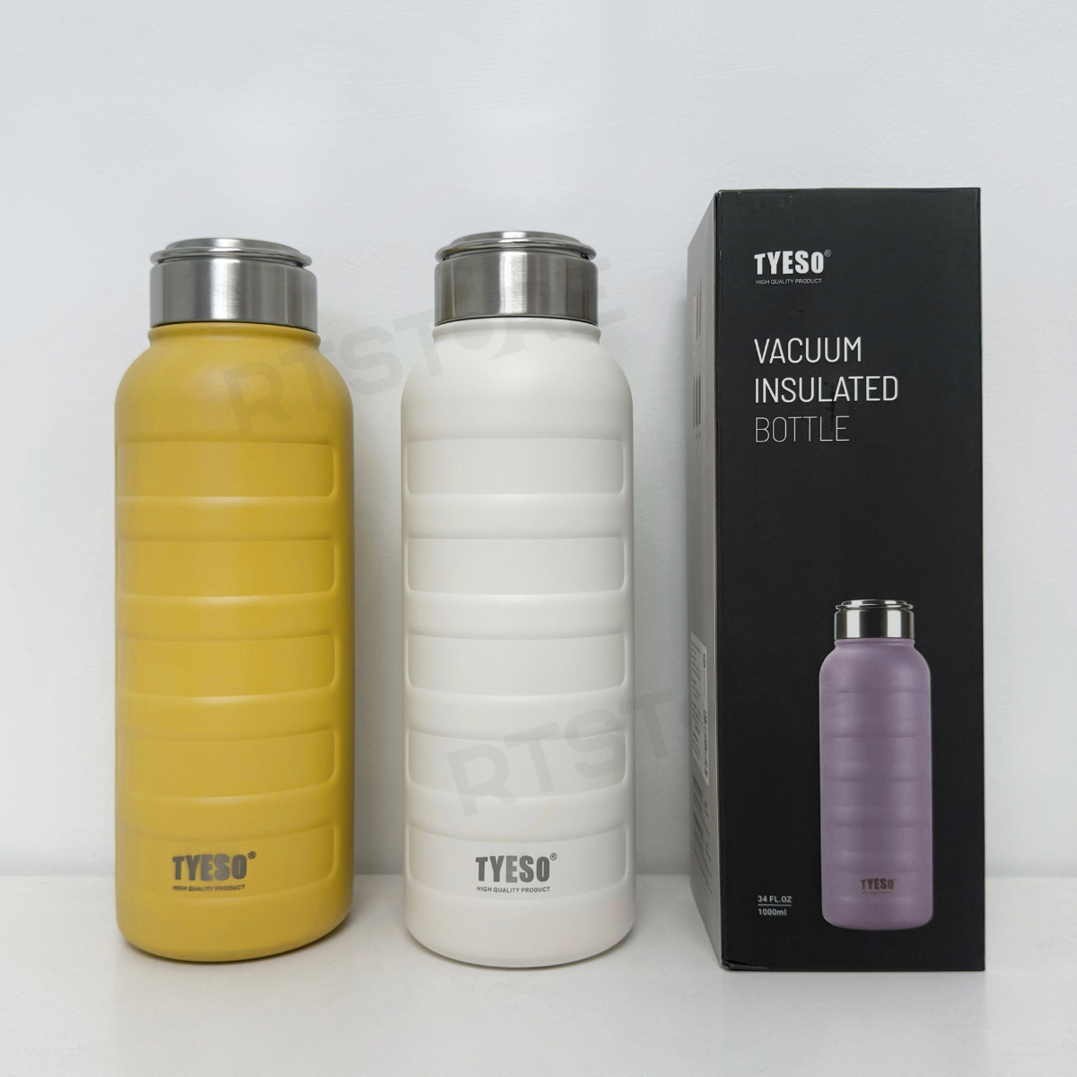 [TYESO] Thermos bottle stainless steel tumbler vacuum heat insulated ...
