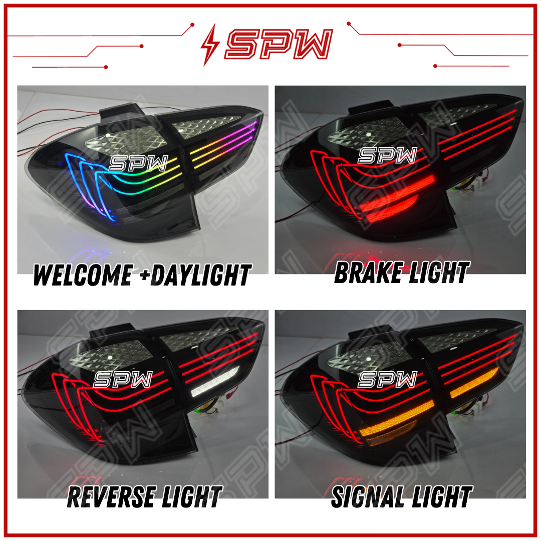 Perodua Myvi (2018-2025) RGB Tail Lamp Taillamp Tail Light MG3 G3 ...