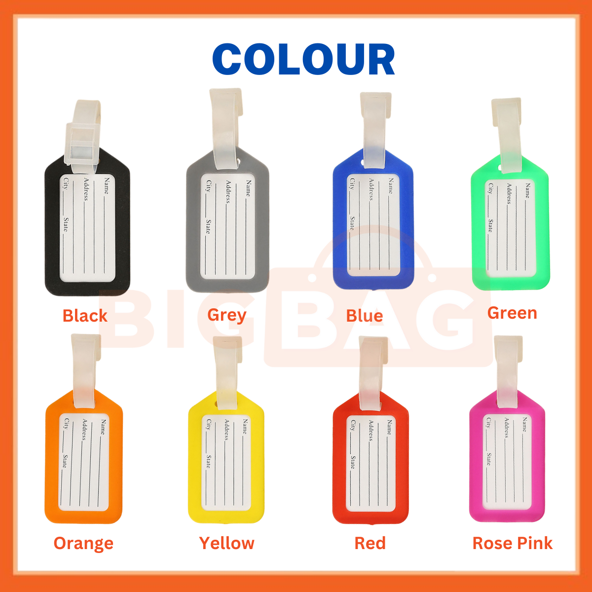Luggage Tag Travel Bag Tag Luggage Accessories Tag Bag Tagging Name Tag ...