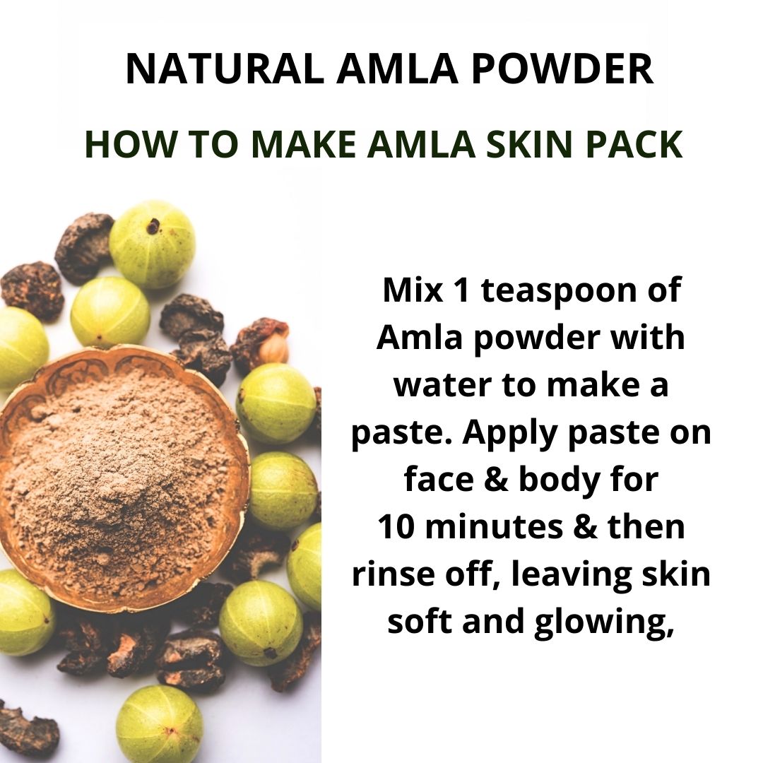 NATURAL AMLA (INDIAN GOOSEBERRY) POWDER 200 GMS (Serbuk Amla, Nellikai ...