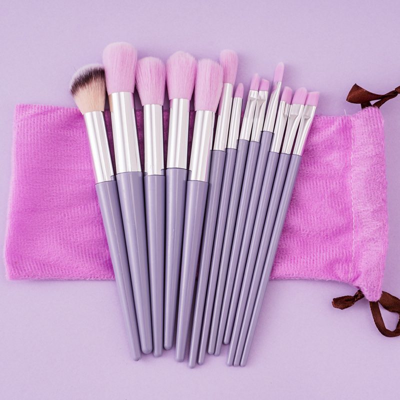 13pcs Soft Fluffy Makeup Brush Set Foundation Powder Eye shadow Kabuki ...