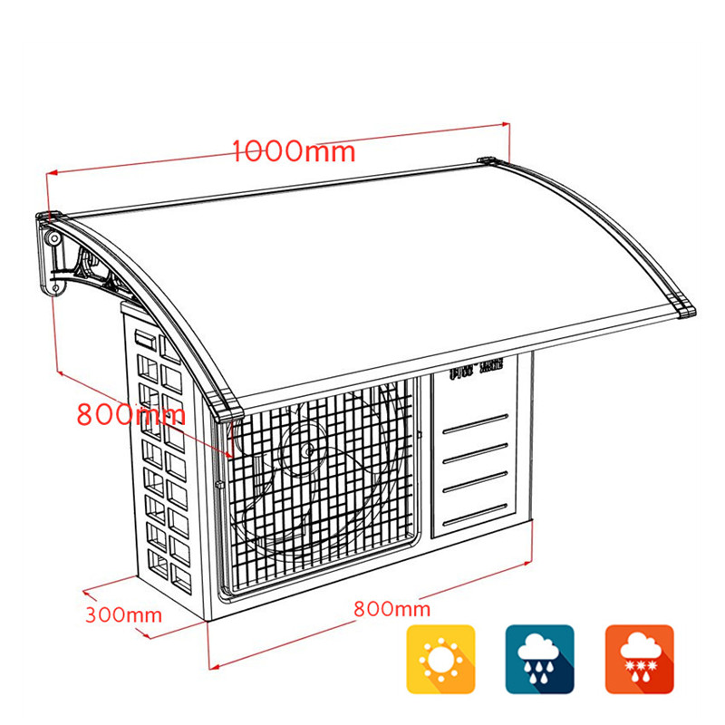 Balcony Awning Transparent Platform Awning Rainshed Canopy ...