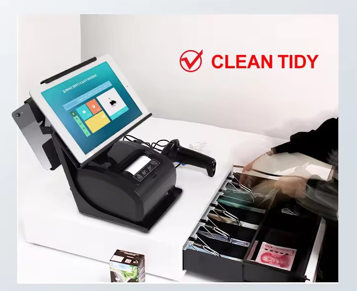 EZCTECH Ipad Tablet Steel Stand/Tablet Stand with Printer/Ipad Stand ...