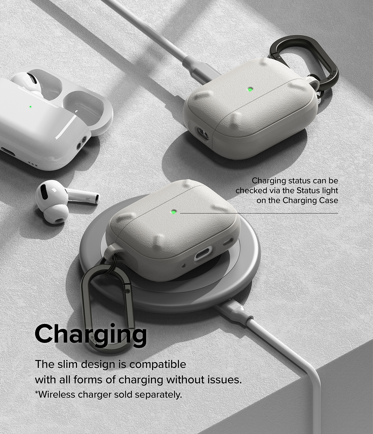 RINGKE® ONYX AirPods Pro 2 Rugged Flexible Impact Scratches Protection ...