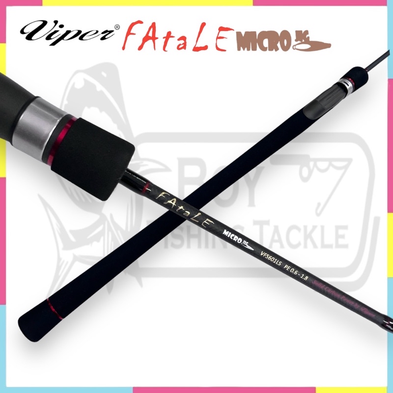 VIPER FATALE SOLID CARBON SPINNING ROD FISHING ROD VFS601LS MICRO JIG ...