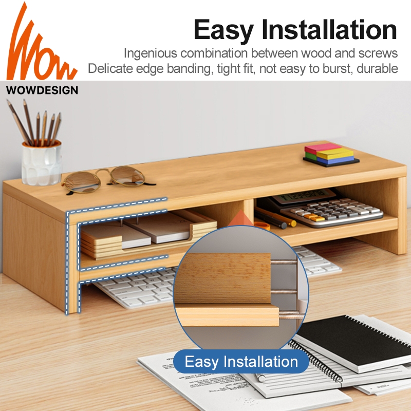 Monitor Stand Raiser Screen Increase Shelf Base Riser Laptop Stand ...