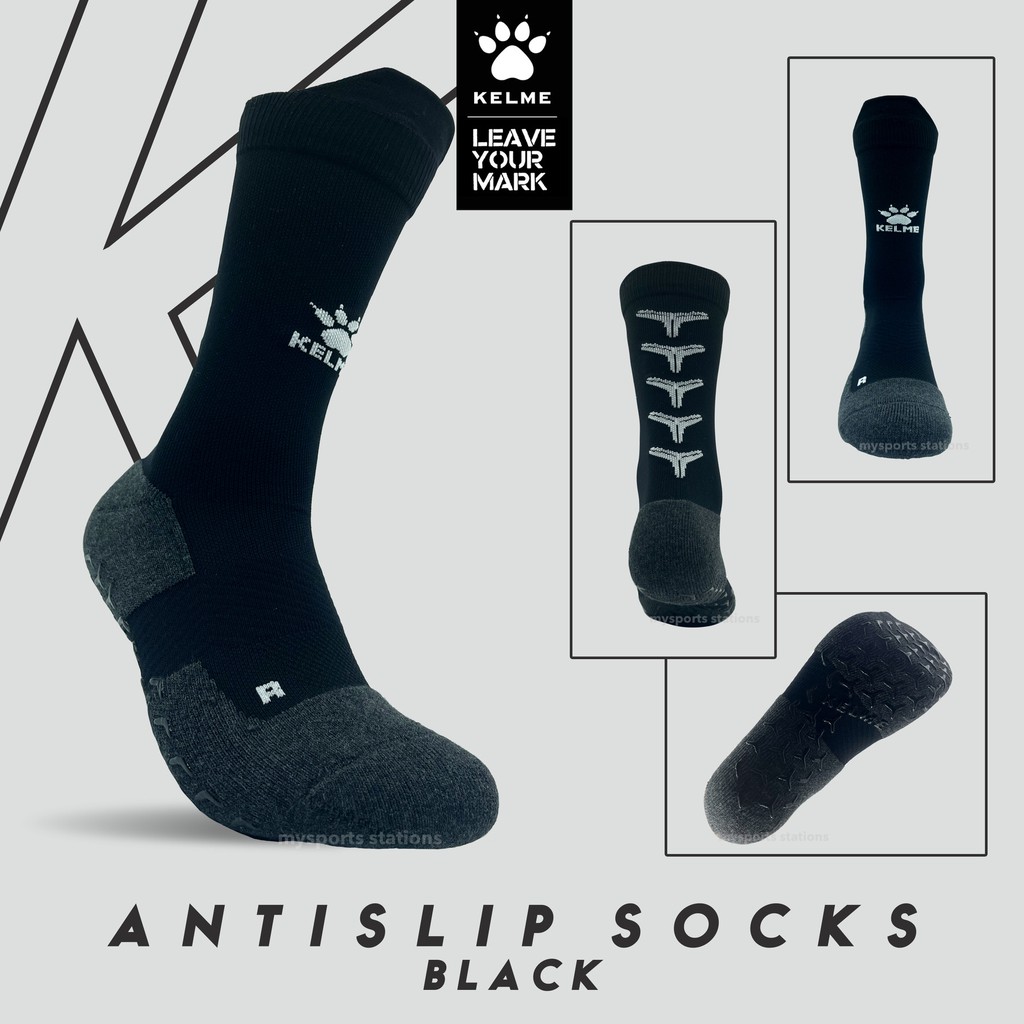 KELME Futsal Anti Slip Socks (8101WZ5002) | KELME Stokin Futsal - 100% ...