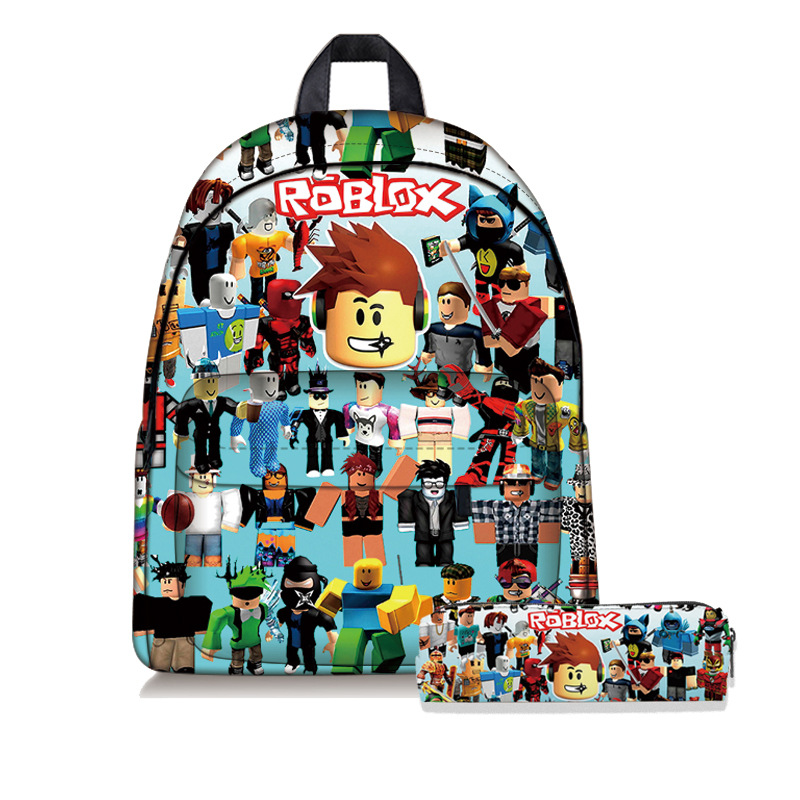 Roblox Beg Sekolah Kid's School Bag Travel Backpack For Kanak-kanak ...