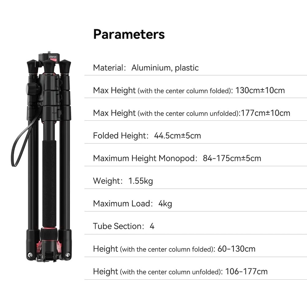 Ulanzi TT31 177cm Claw Quick Release Tripod Stick Monopod for Camera | Shopee Malaysia