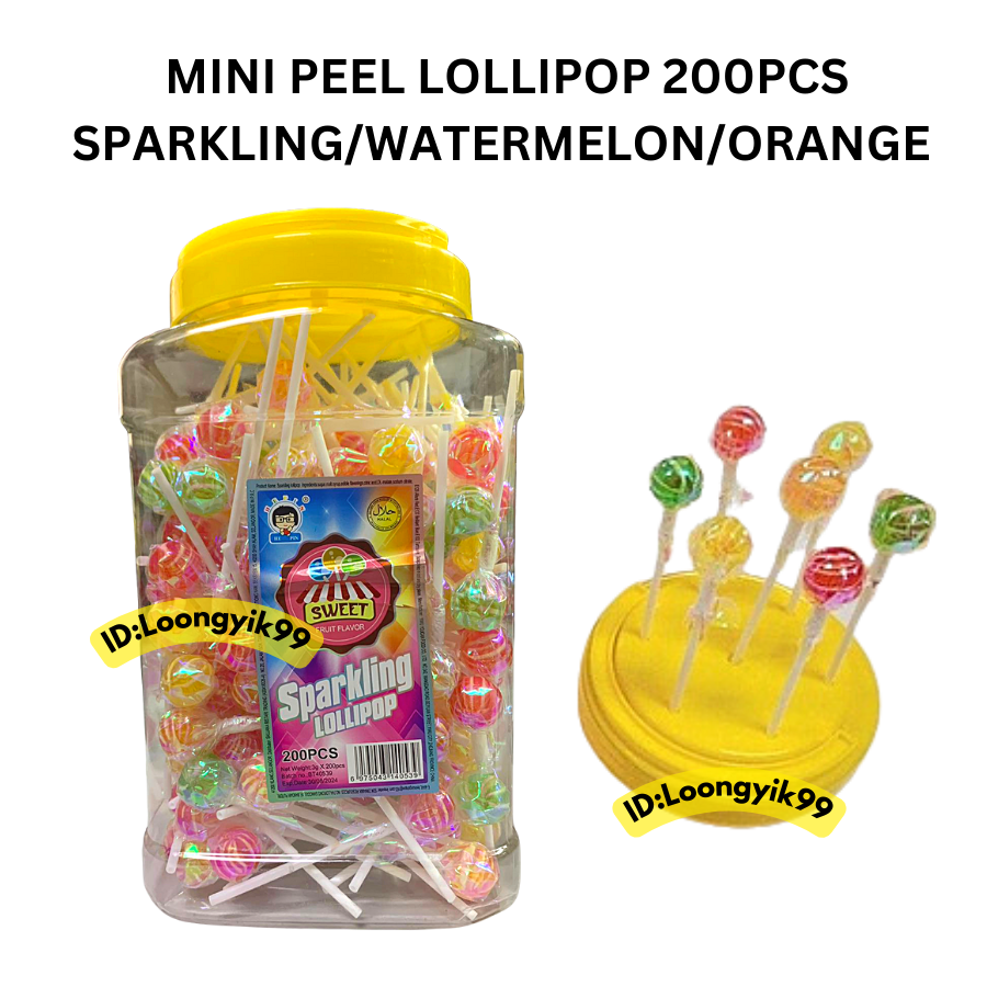 HEPIN MINI LOLLIPOP FRUITY FLAVOR 200PCS HALAL | Shopee Malaysia
