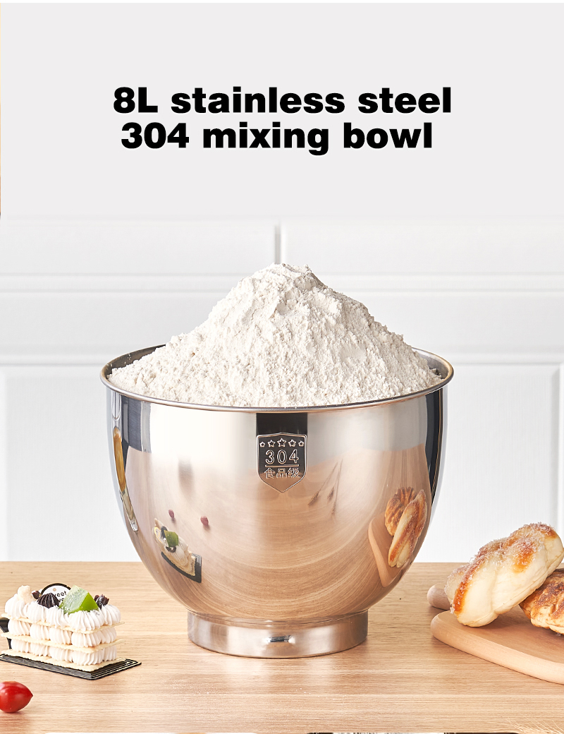 SUNATUR Heavy Duty Stand Mixer Large Capacity Automatic Flour Dough ...
